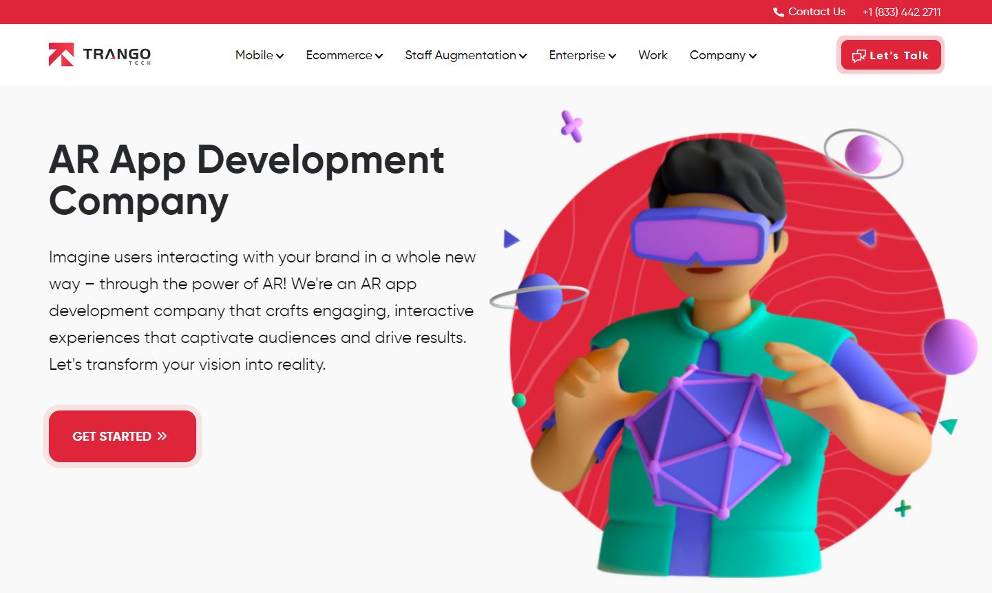 AR App Development Company in USA - Trango Tech